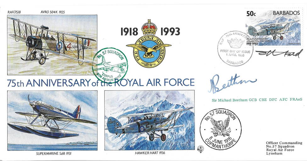 MRAF Sir M Beetham DFC AFC Tony Theobald cover artist - Jul 21, 2021 ...