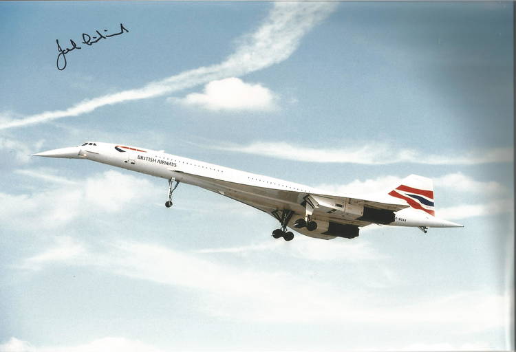 Concorde John Lidiard 1st Commercial flight crew signed - Sep 01, 2021 ...