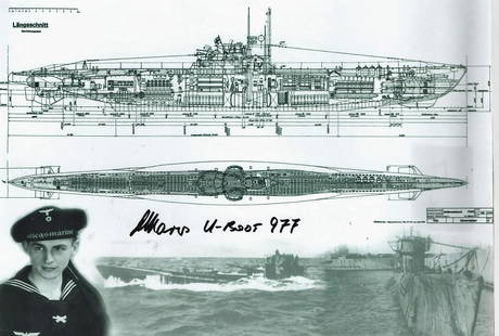 German U Boats Signed Photo Thompson And Rosing