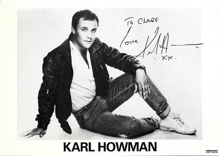 Actor, Karl Howman signed and dedicated 6x8 black and (#0773) on Sep 29 ...