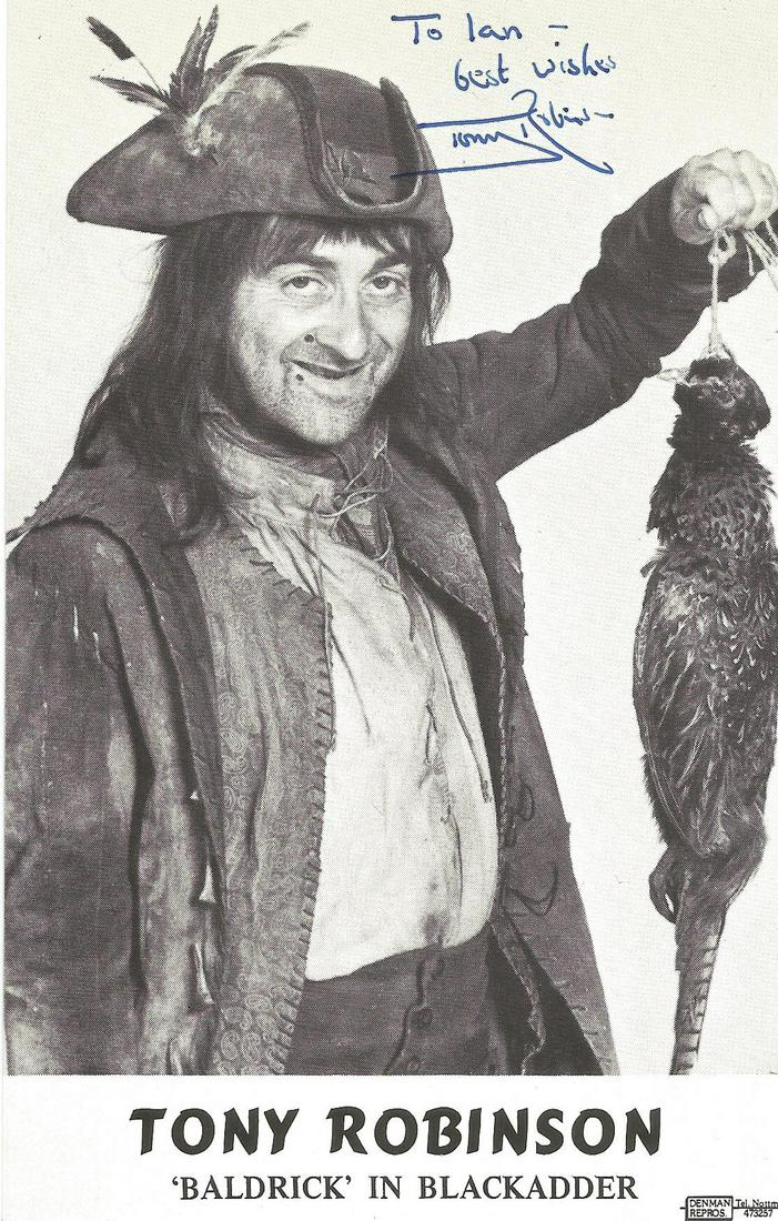 Blackadder Tony Robinson as Baldrick signed 6 x 4 inch (#0006) on Oct ...