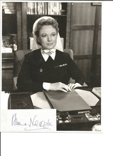 Anna Neagle Signed Label Fixed To Black And White 10x8