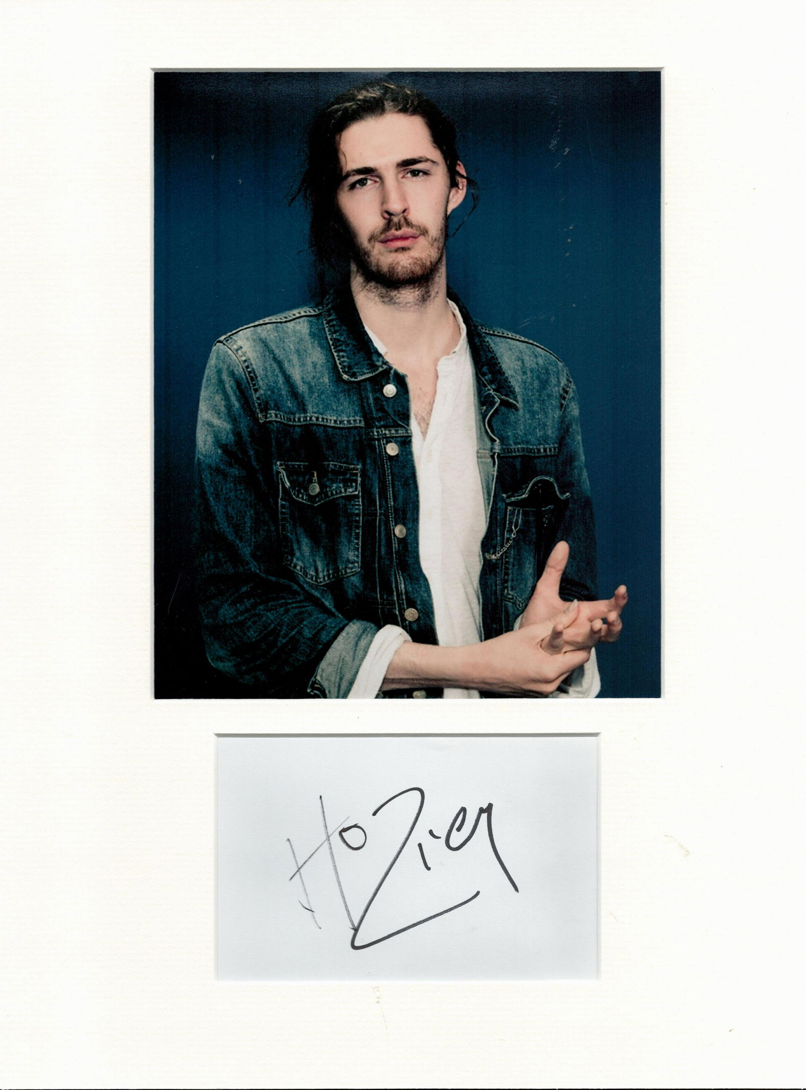 Hozier signature piece autograph presentation. Mounted (#0257) on Oct ...