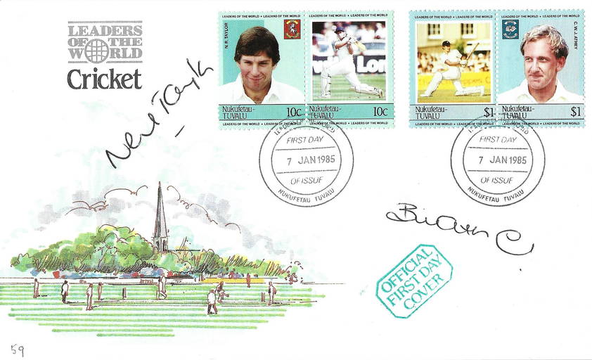 Cricket Neil Taylor And Bill Athey Signed Cricket
