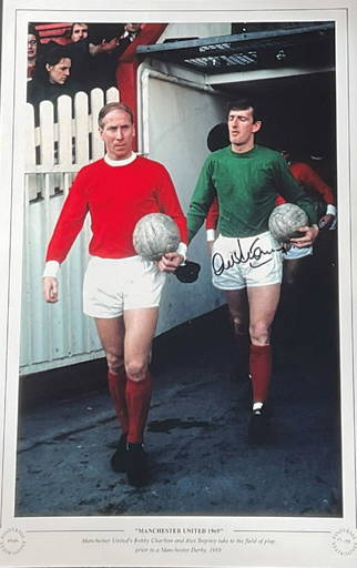 Football Alex Stepney signed 16x12 Manchester United (#0941) on Oct 13 ...