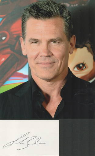 Christian Slater And Josh Brolin, Actors. 2 Signed