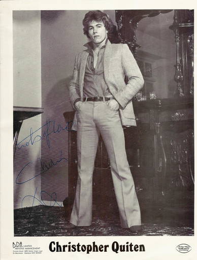 Christopher Quinten signed 10x8 black and white photo. (#0547) on Oct ...