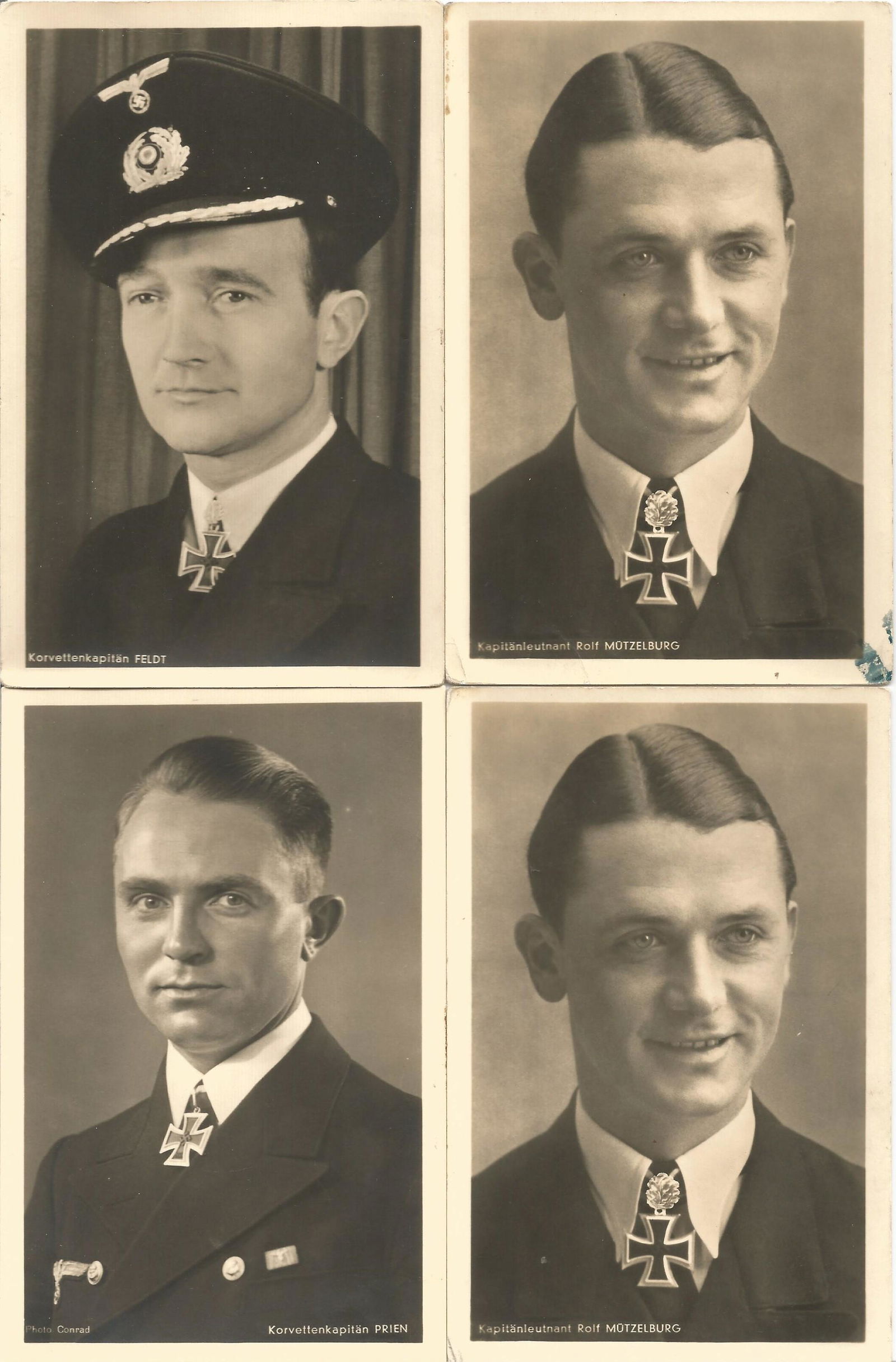 WW2 Collection of 11 WW2 U Boat Commanders black and (#0014) on Oct 27 ...