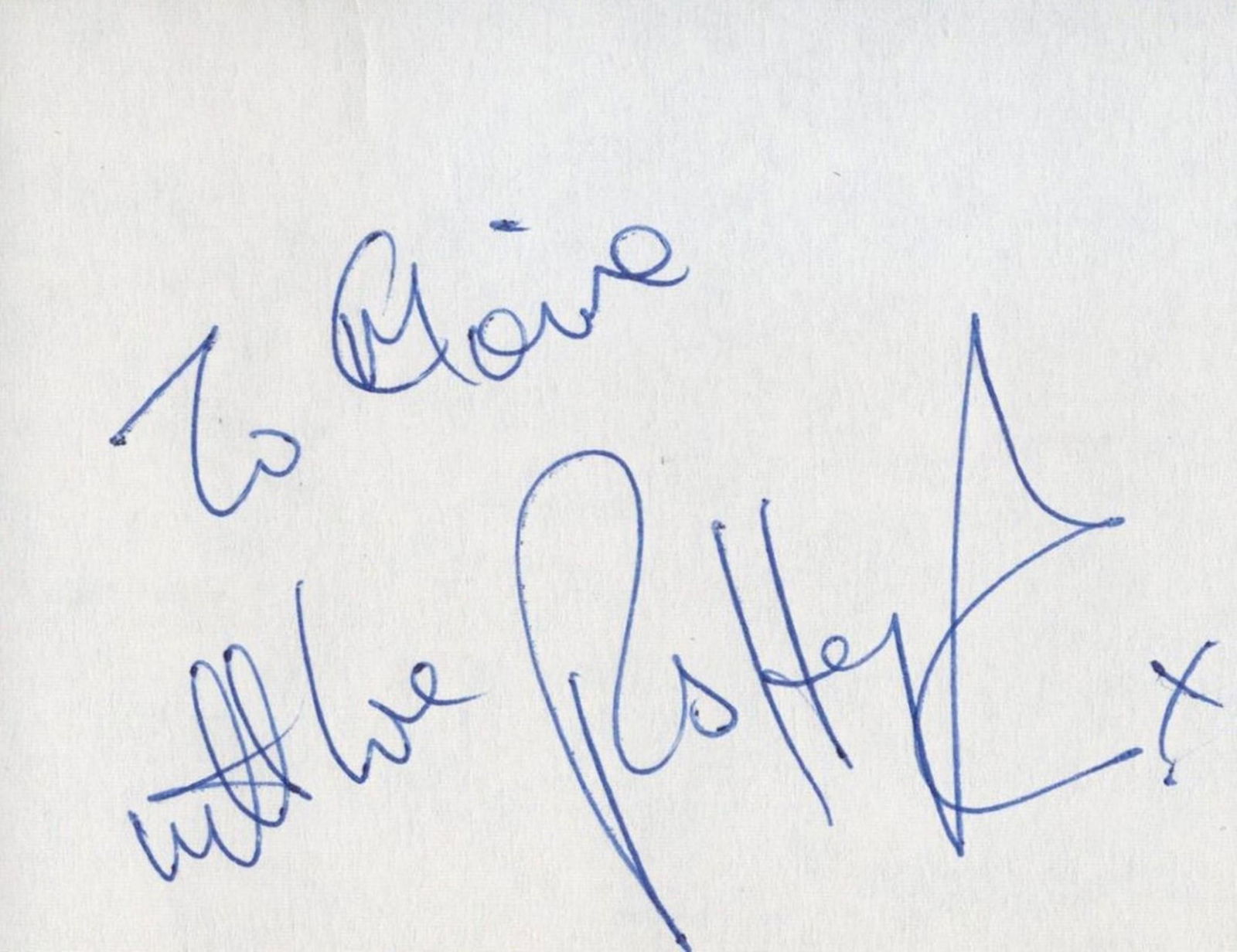 Rob Heyland signed and dedicated 3x4 white page (#0442) on Oct 29, 2021 ...