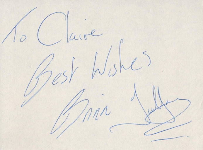 Football, Brian Godfrey signed and dedicated 3x4 white (#0450) on Oct ...