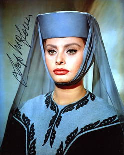 Sophia Loren Autograph Display