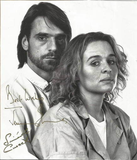 Actor Jeremy Irons And Actress Sinead Cusack Signed