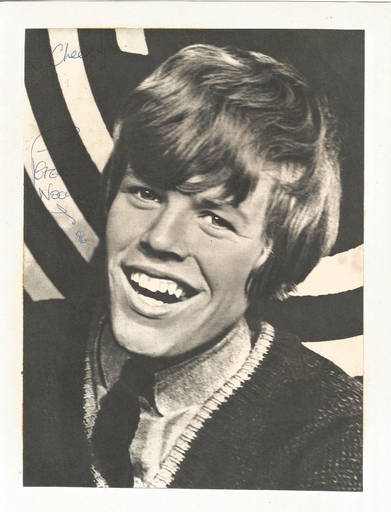 Singer Peter Noone Signed 10x8 Black And White Image,