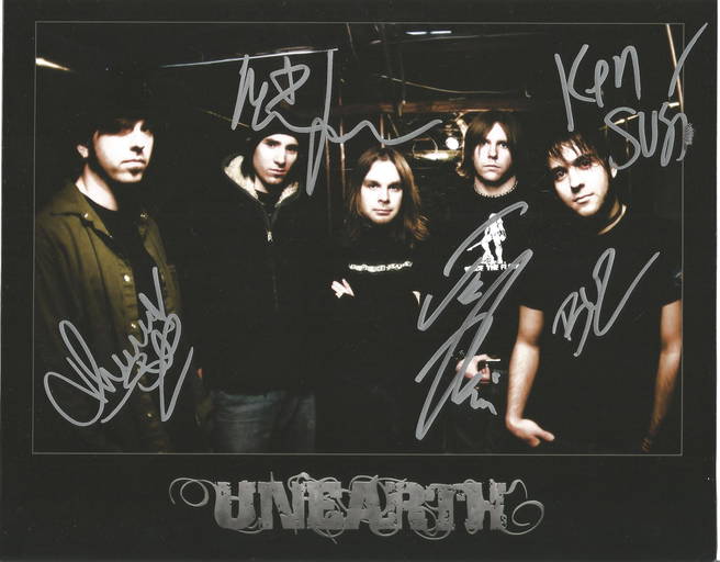 Blowout Sale! Unearth American Metalcore Band hand (#0138) on Nov 26 ...