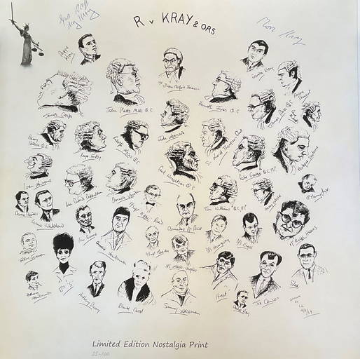 The Kray Twins Signed Limited Edition Nostalgia Print