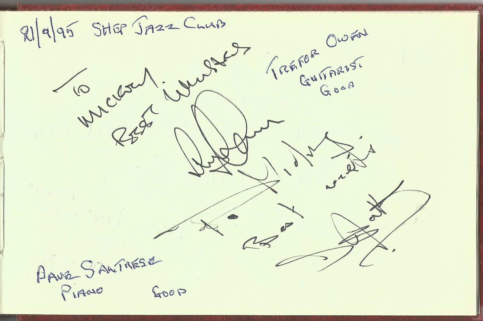 Jazz autograph album full of music stars signatures - Dec 17, 2021 ...