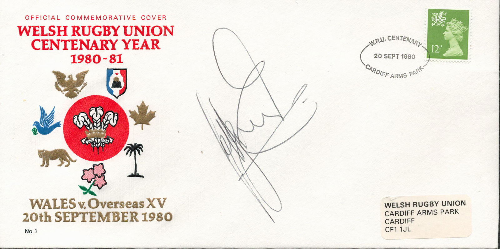 Welsh Rugby Legend Jeff Squire Signed Official (#0165) on Dec 17, 2021 ...