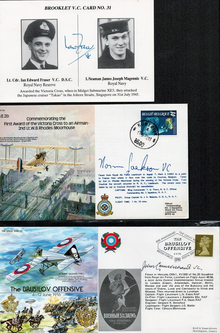 Ww2 Victoria Cross Winners Signed Collection. Bomber