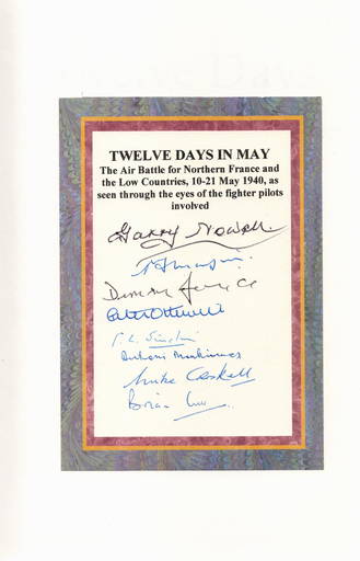 Multi Signed Book Twelve Days In May By Brian Cull And