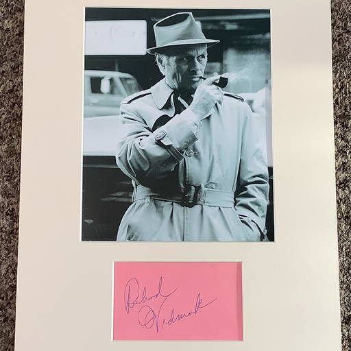 Richard Widmark 16x12 approx mounted signature piece - Feb 03, 2022 ...