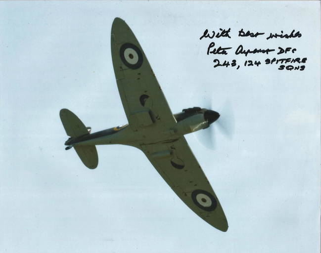 WW2. RAF Wing Commander Peter Ayerst DFC of 243 and 124 (#0228) on Feb ...