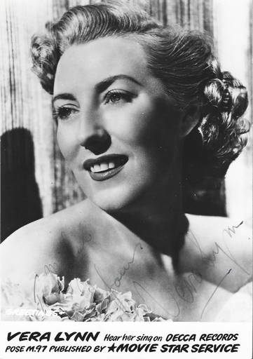 Vera Lynn signed 7x5 Decca Records vintage promo photo. (#0731) on Mar ...