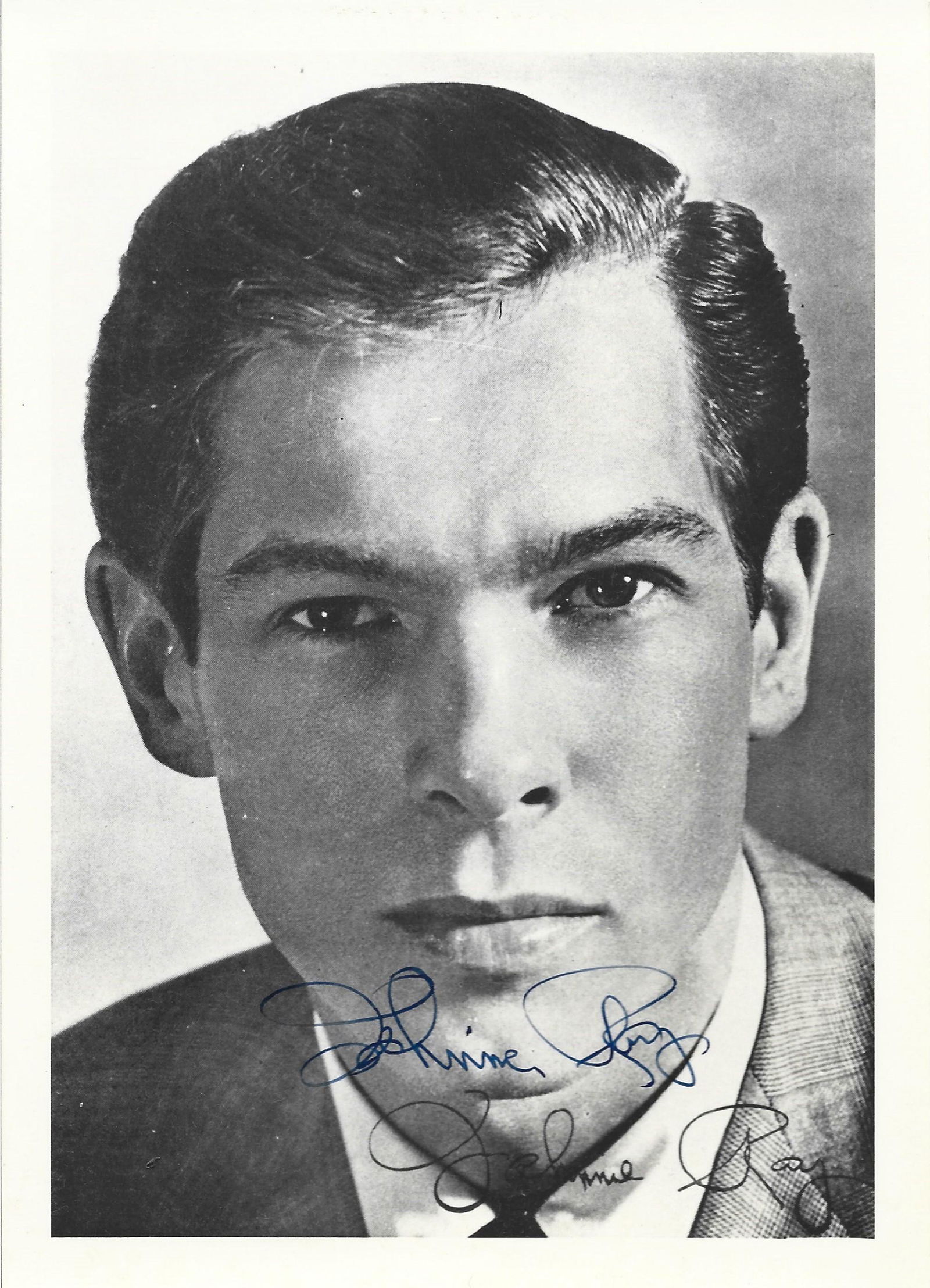 Johnnie Ray signed 7x5 black and white vintage photo. (#0737) on Mar 02 ...
