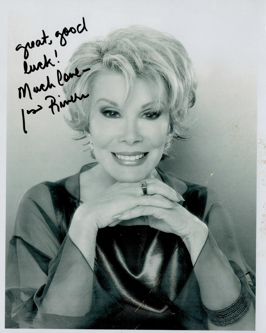Joan Rivers signed 10x8 vintage black and white photo. (#0017) on Mar ...
