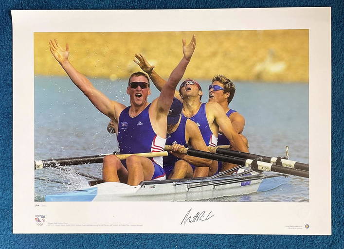 Mathew Pinsent signed 22x16 Team GB Olympic Gold Big (#0138) on Mar 16 ...