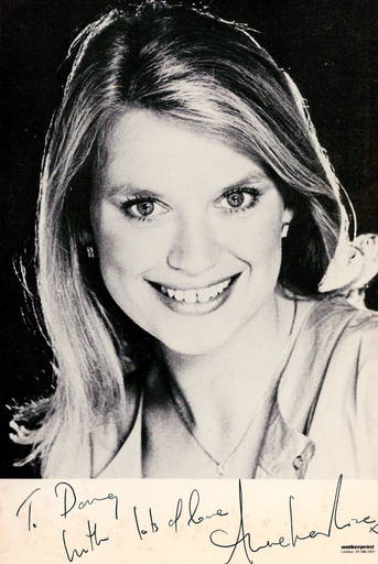 Anneka Rice Signed 6x4 Black And White Photo. Anne