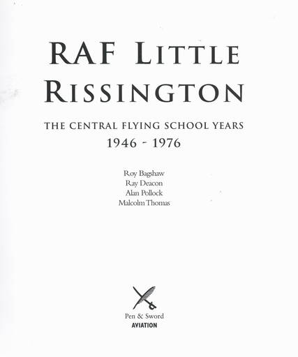 Raf Little Rissington The Central Flying School Years