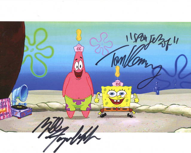 Spongebob 8x10 Photo Signed By The Voice Of Spongebob,