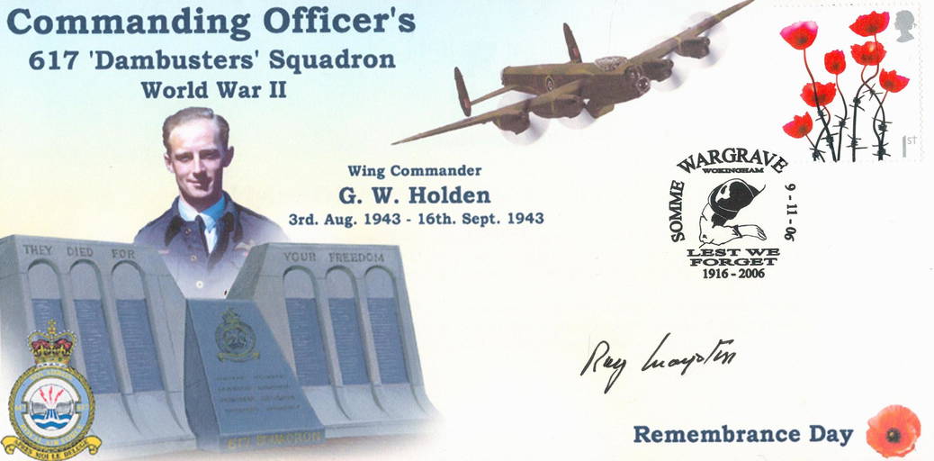 Dambuster World War II Sgt Ray Grayston signed Commanding Officers 617 ...