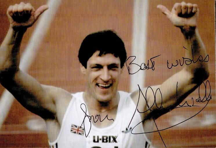 Allan Wells, Gold Medallist Signed 6 X 4 Photo. British Olympic Gold ...