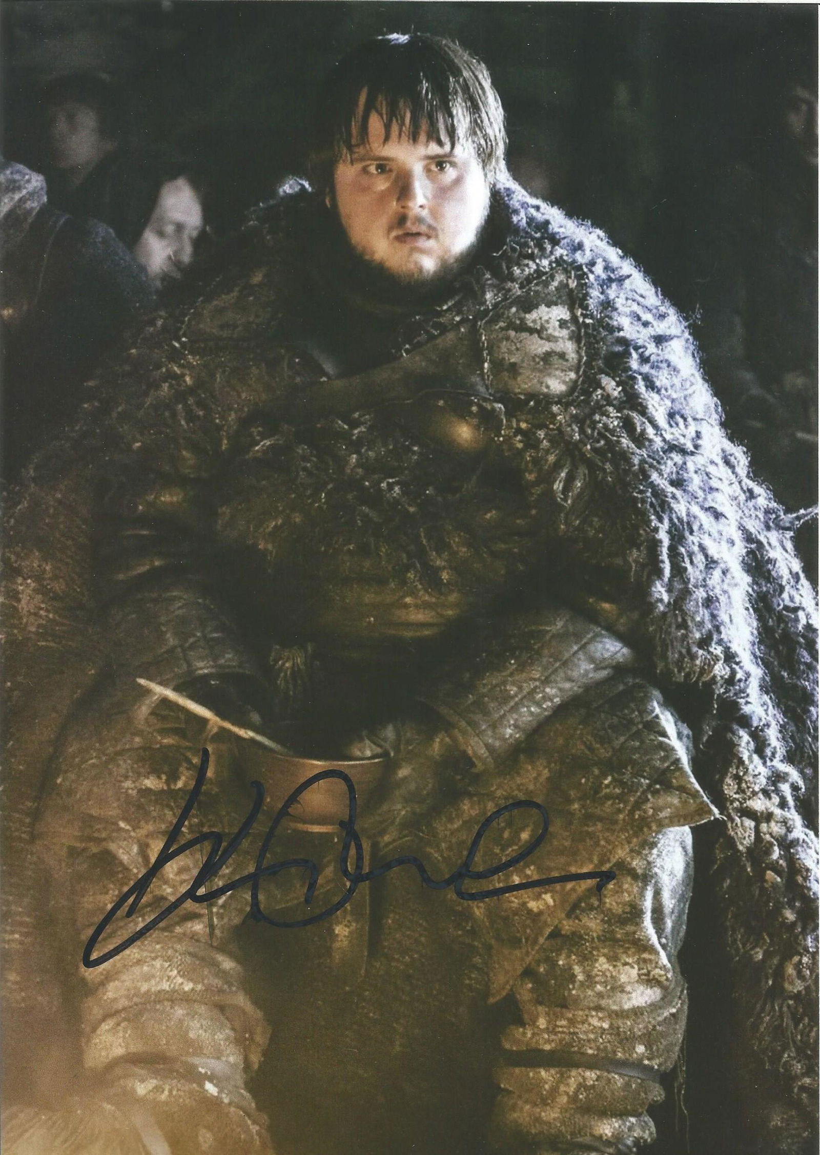Actor John Bradley signed 12x8 colour photo in character as Samwell ...