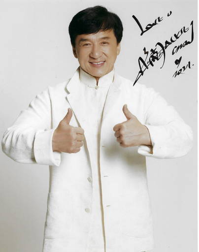 Actor, Jackie Chan Signed 10x8 Colour Photograph. Chan Is A Hong Kong ...