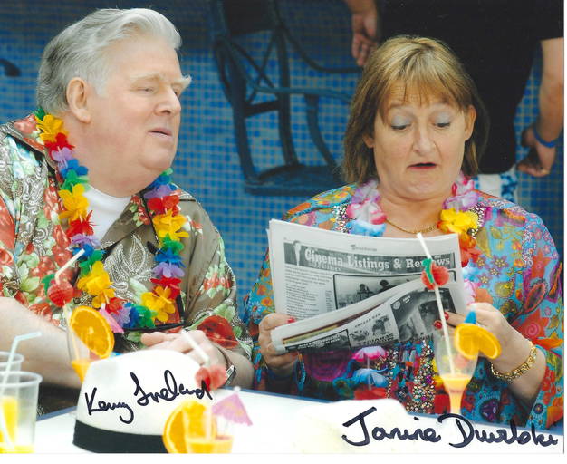 Benidorm, Kenny Ireland And Janine Duvitski Signed 10x8 Colour Scene ...
