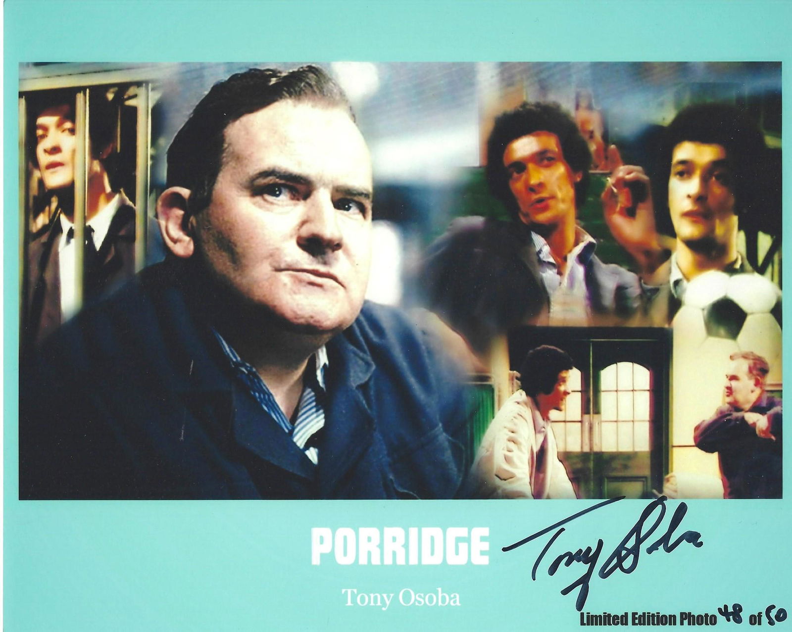 Actor, Tony Osoba signed Porridge 10x8 colour promo photograph pictured ...