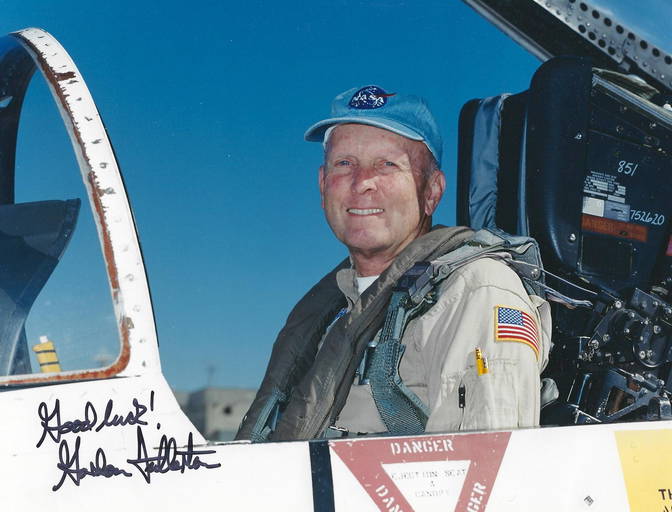 Astronaut, C. Gordon Fullerton signed 10x8 colour photograph, inscribed ...