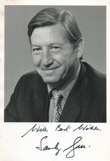 Journalist, Sandy Gall Signed 7x5 Vintage Black And White Photograph ...