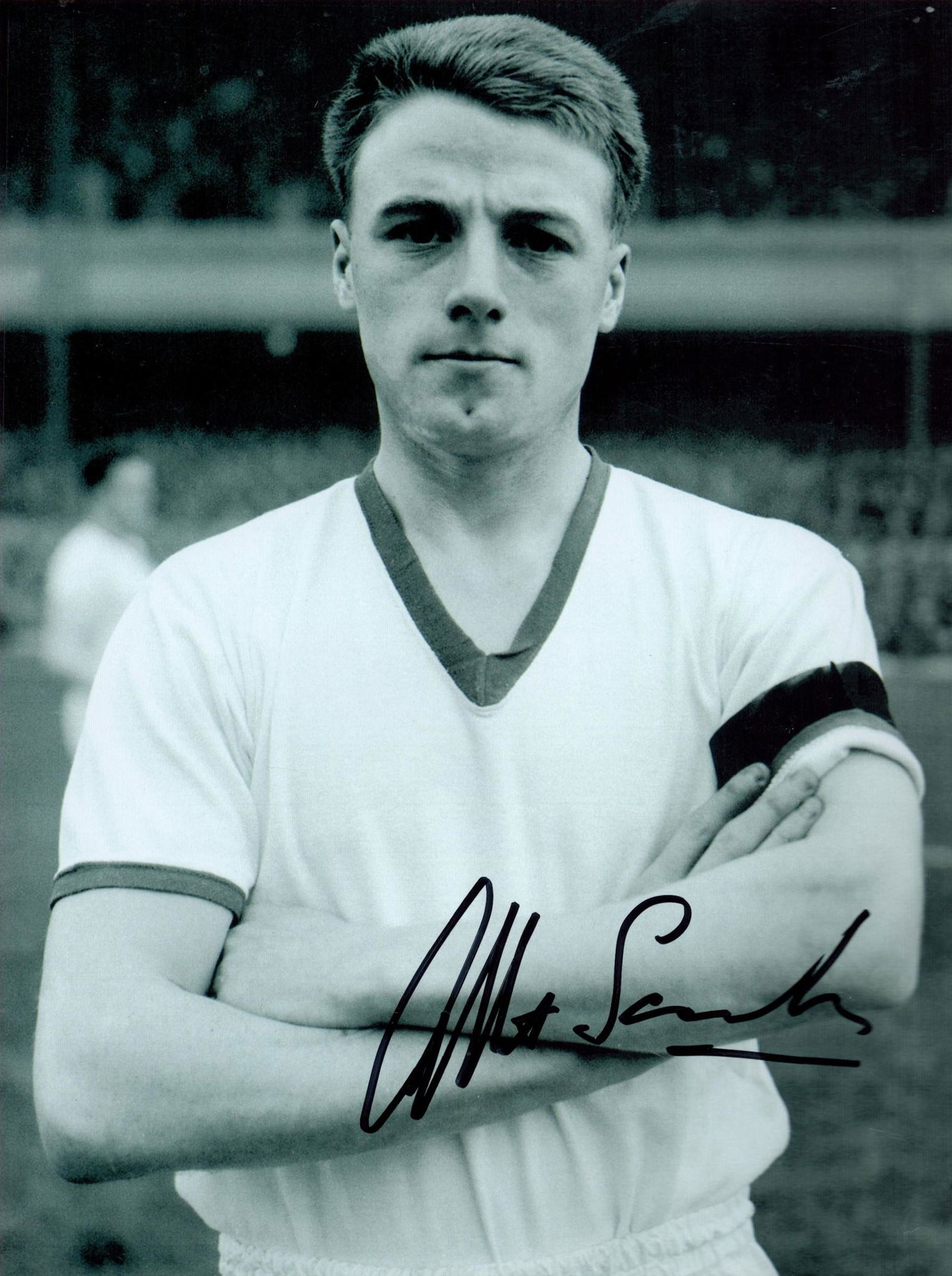 Albert Scanlon signed Manchester United 8x6 black and white photo ...