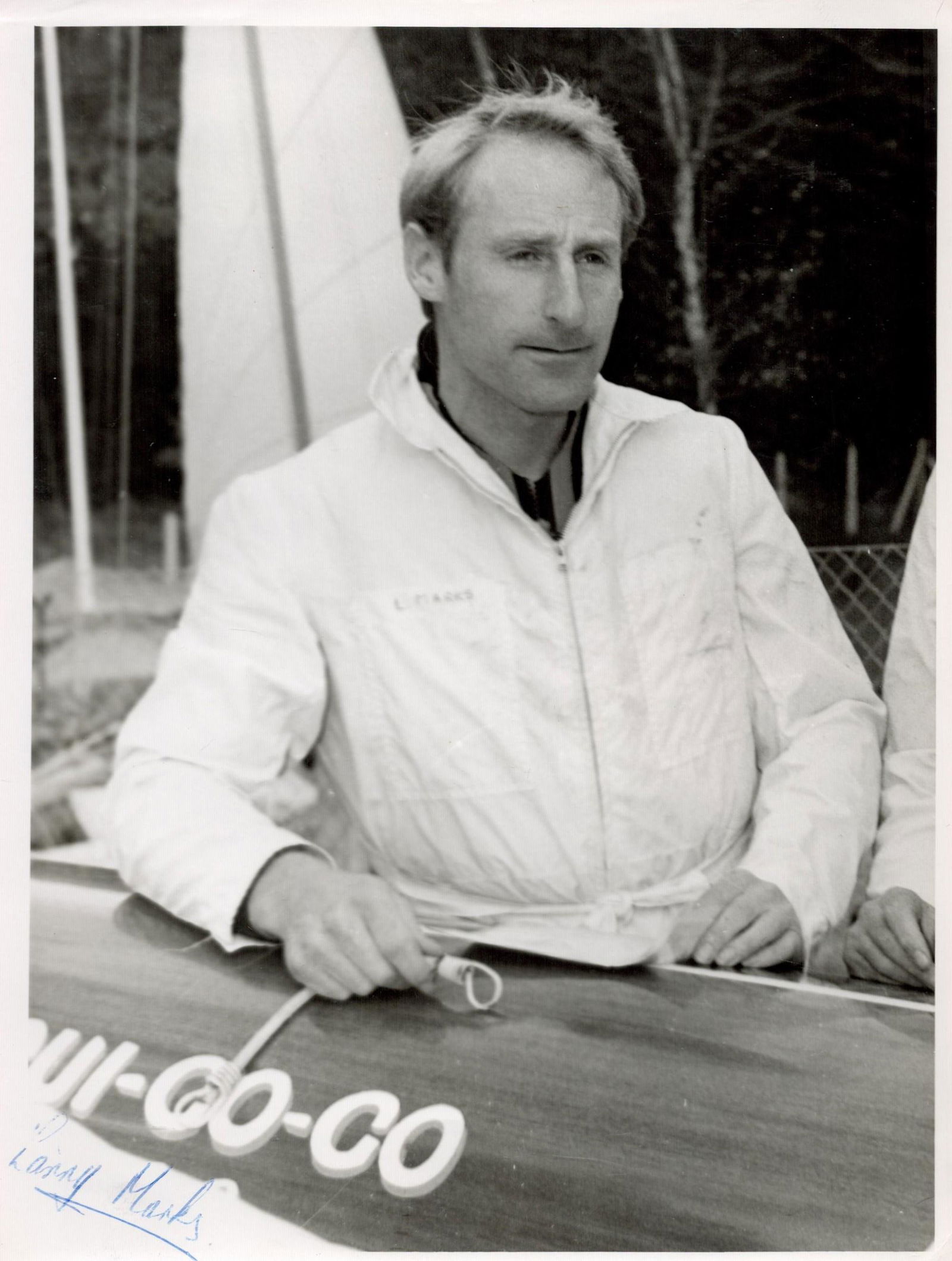 Larry Marks signed 8x6 black and white photo. Good condition. All ...