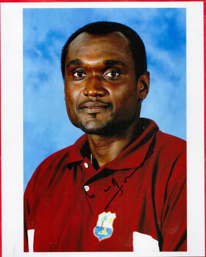 Cricket Carl Hooper signed West Indies 10x8 colour photo. Carl Llewelyn ...
