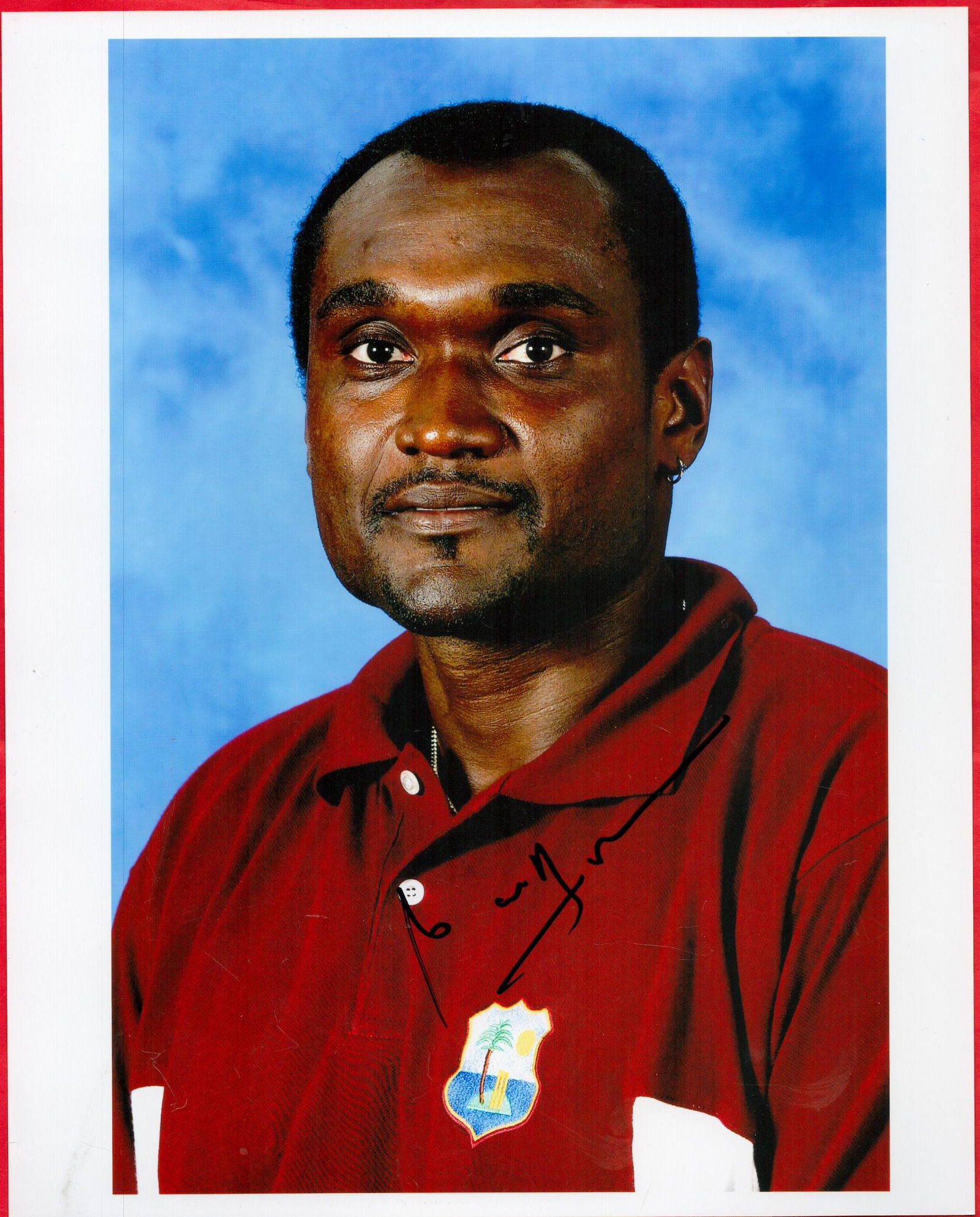 Cricket Carl Hooper signed West Indies 10x8 colour photo. Carl Llewelyn ...