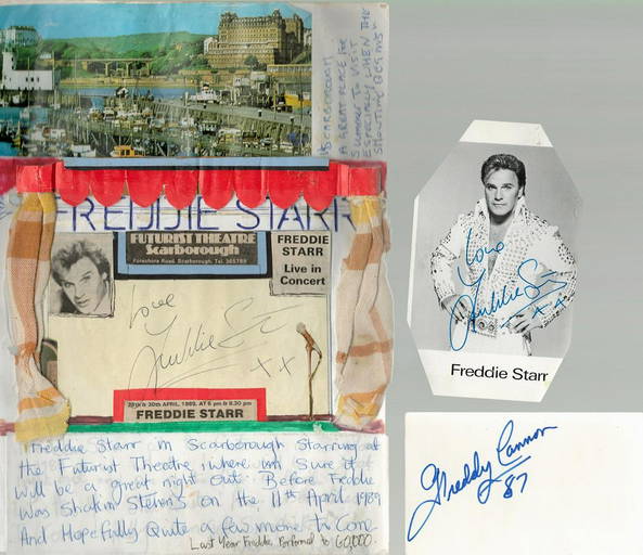 Freddie Star Signed Collection. Starr Was An English Stand Up Comedian ...