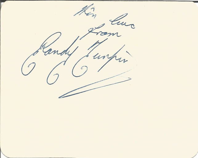 Randolph Turpin Signed 5x4 White Card. Randolph Adolphus Turpin (7 June ...