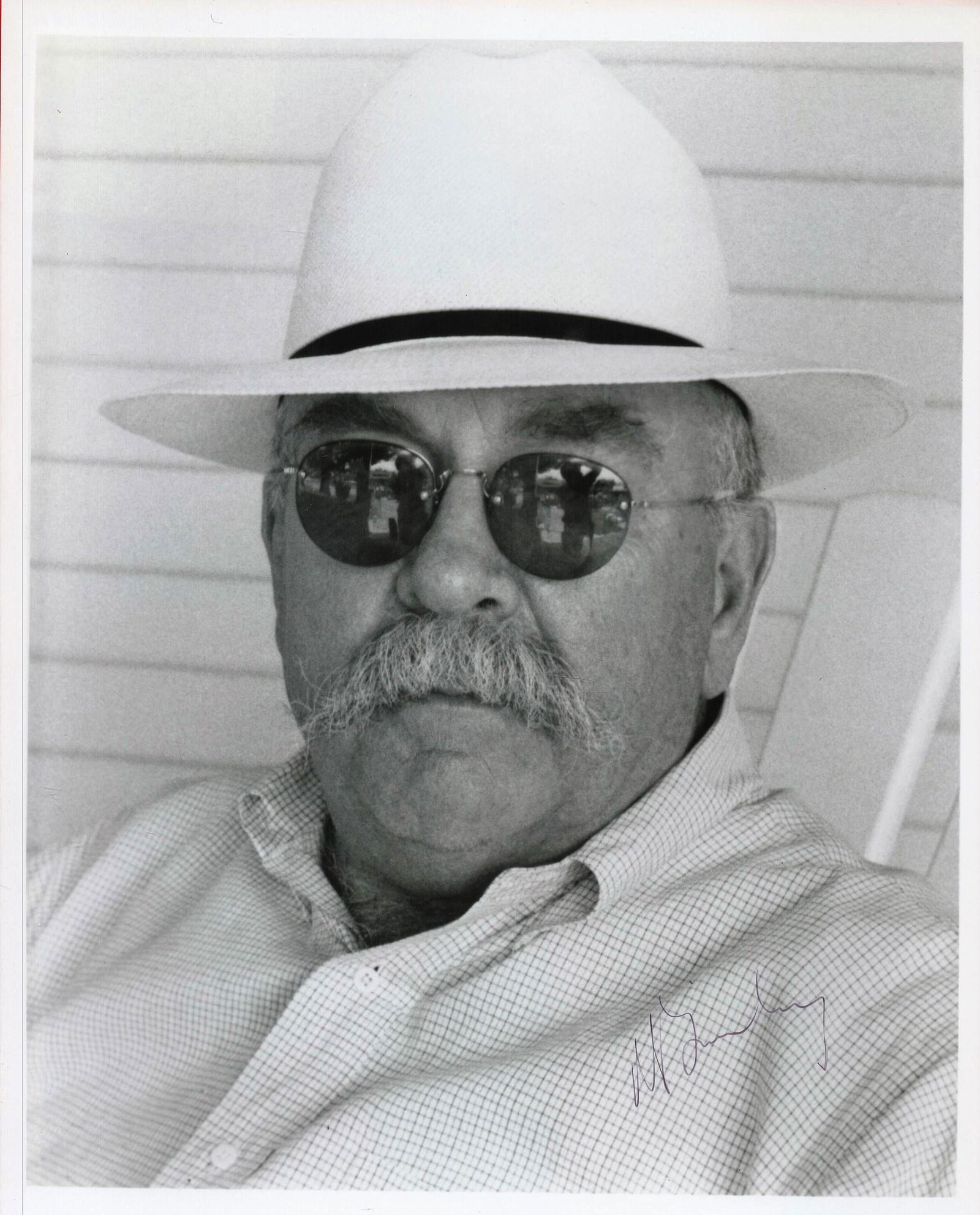 Actor, Wilford Brimley signed 10x8 black and white photograph. Brimley ...
