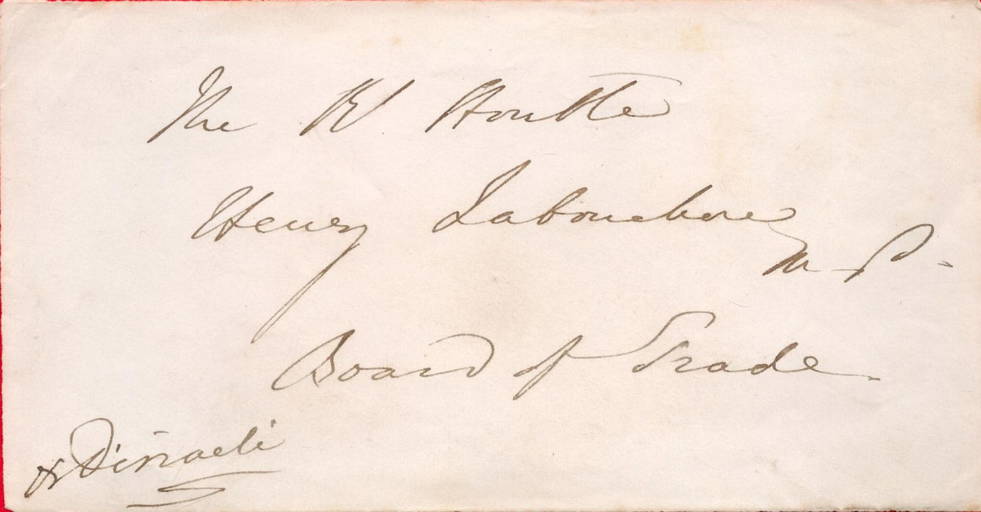 Benjamin Disraeli signed 7x3 letter page taken from the Kirby autograph ...