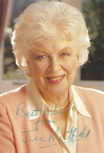 Actress June Lockhart Photo Signed