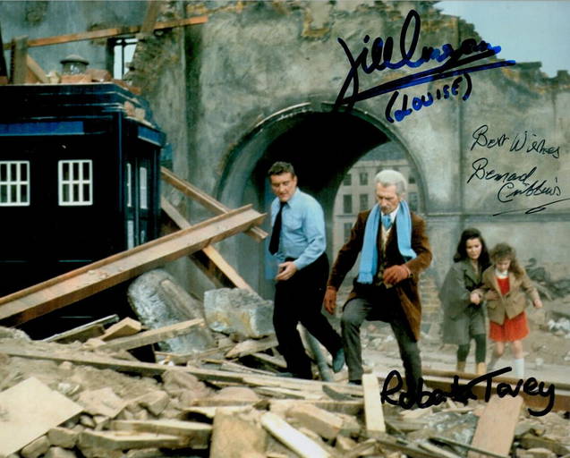 Dr. Who, a 10x8 Daleks Invasion Earth 2150 A. D film photo. Signed by ...